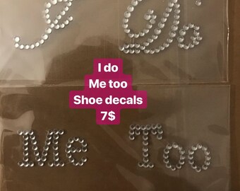 I Do Shoe Decals I Do Shoe Stickers Wedding Decals Shoe