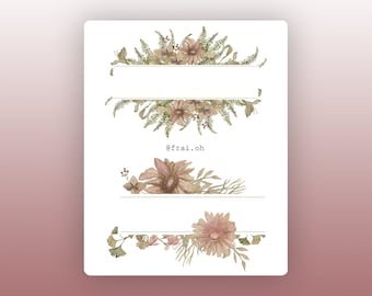 Flower border | Etsy