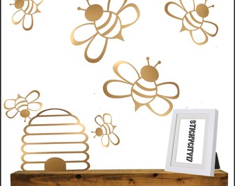 Bee decals | Etsy