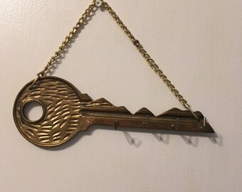 Brass key holder | Etsy