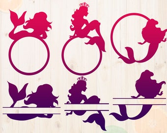 Monogram mermaid | Etsy