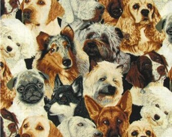 Dog breed fabric | Etsy