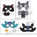 Printable Halloween Masks Kit for kids DIY Halloween activity