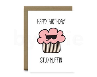 Happy birthday stud | Etsy