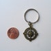 Bronze Compass Keychain Couples 8th Year Anniversary Gift