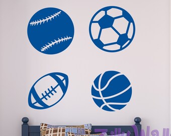Sports wall decal | Etsy