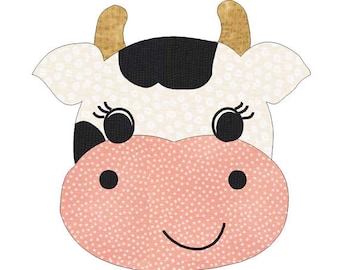 Cow applique pattern | Etsy