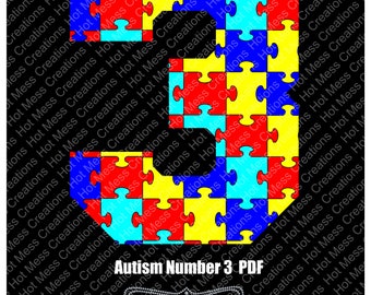 Autism puzzle | Etsy