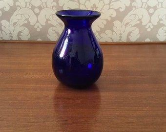 Dark blue vase | Etsy