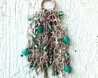 Wave Necklace Waterfall Jewelry Cascade Waterfall Necklace