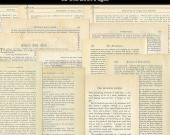 Old book pages | Etsy