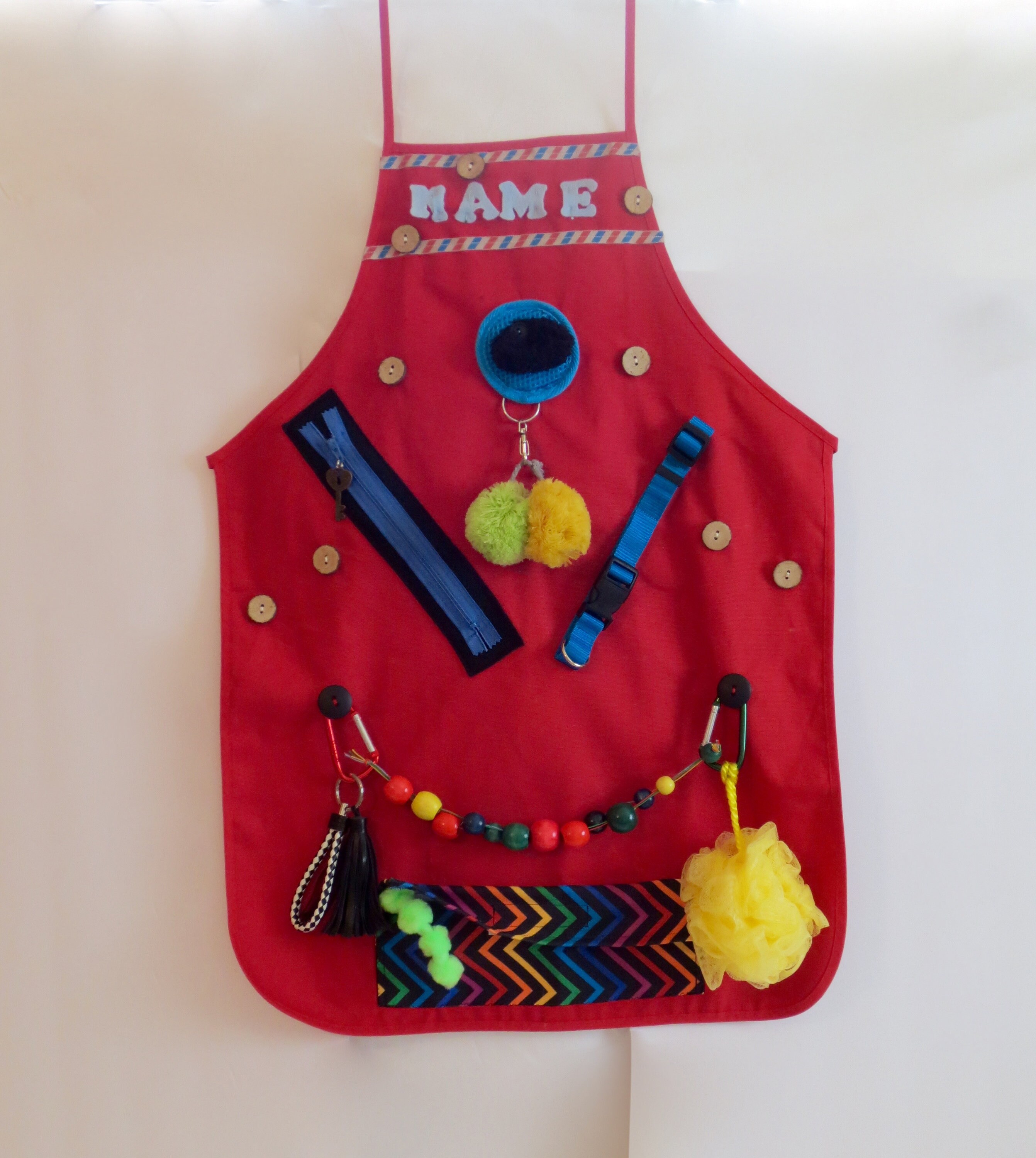 PREMADE & READY to SHIP: Activity Apron / Fidget Apron / Busy