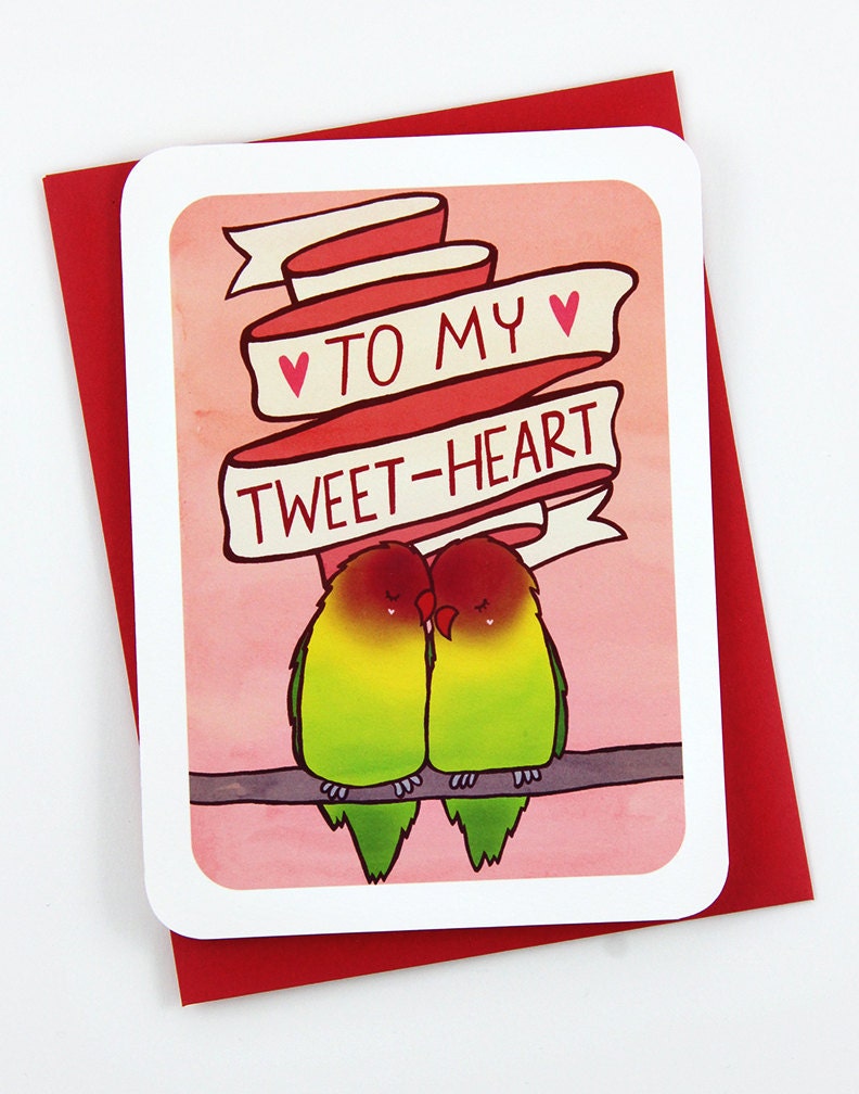 To my Tweetheart Valentines day card funny love card