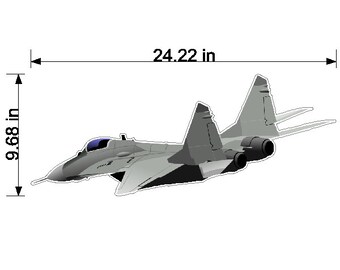 Fighter jet decal | Etsy