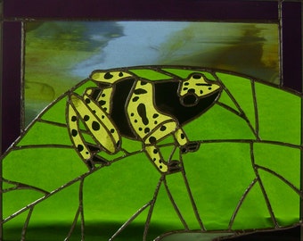 Stained glass frog | Etsy