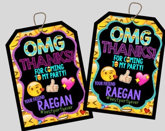 Emoji Thank You Cards Instant Download Kids Fill-In Thank