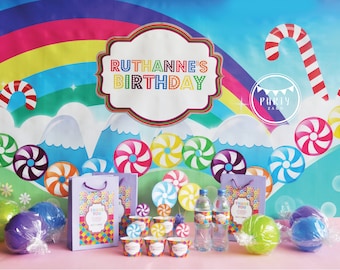 Candy backdrop | Etsy