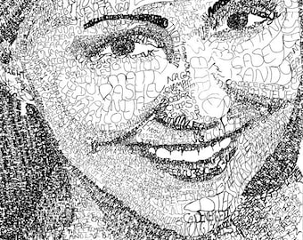 Word art calligram | Etsy