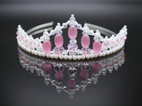 Pretty Pink Princess Crystal Tiara