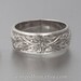 The PRINCE CHARMING 14k white gold mens wedding band