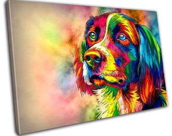 Abstract dog art | Etsy