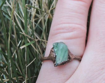 Raw gemstone jewelry | Etsy