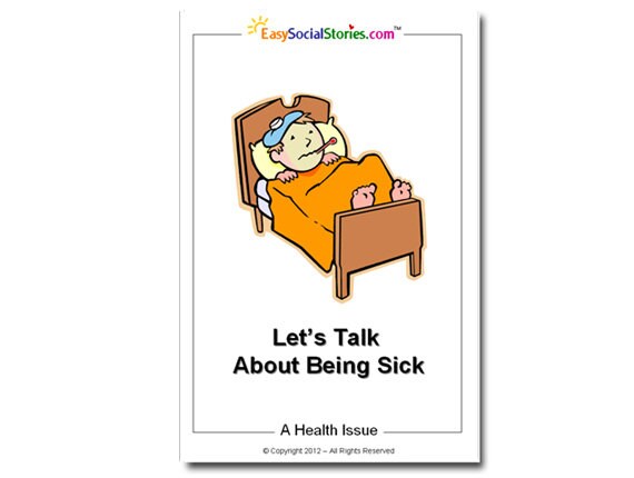 Let's Talk About Being Sick Easy Social Story