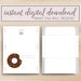 I Donut Know What I'd Do Without You PRINTABLE Greeting