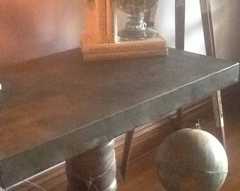 Zinc table | Etsy