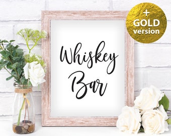 Whiskey bar sign | Etsy