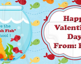 Fish bowl valentine | Etsy