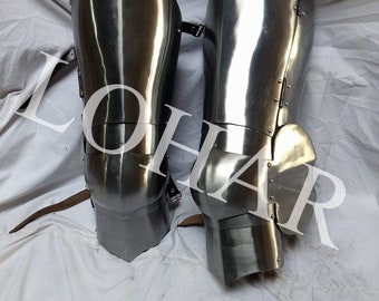 SCA combat leg armor plate legs cuisses with poleyns