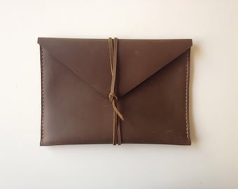 Leather envelope | Etsy