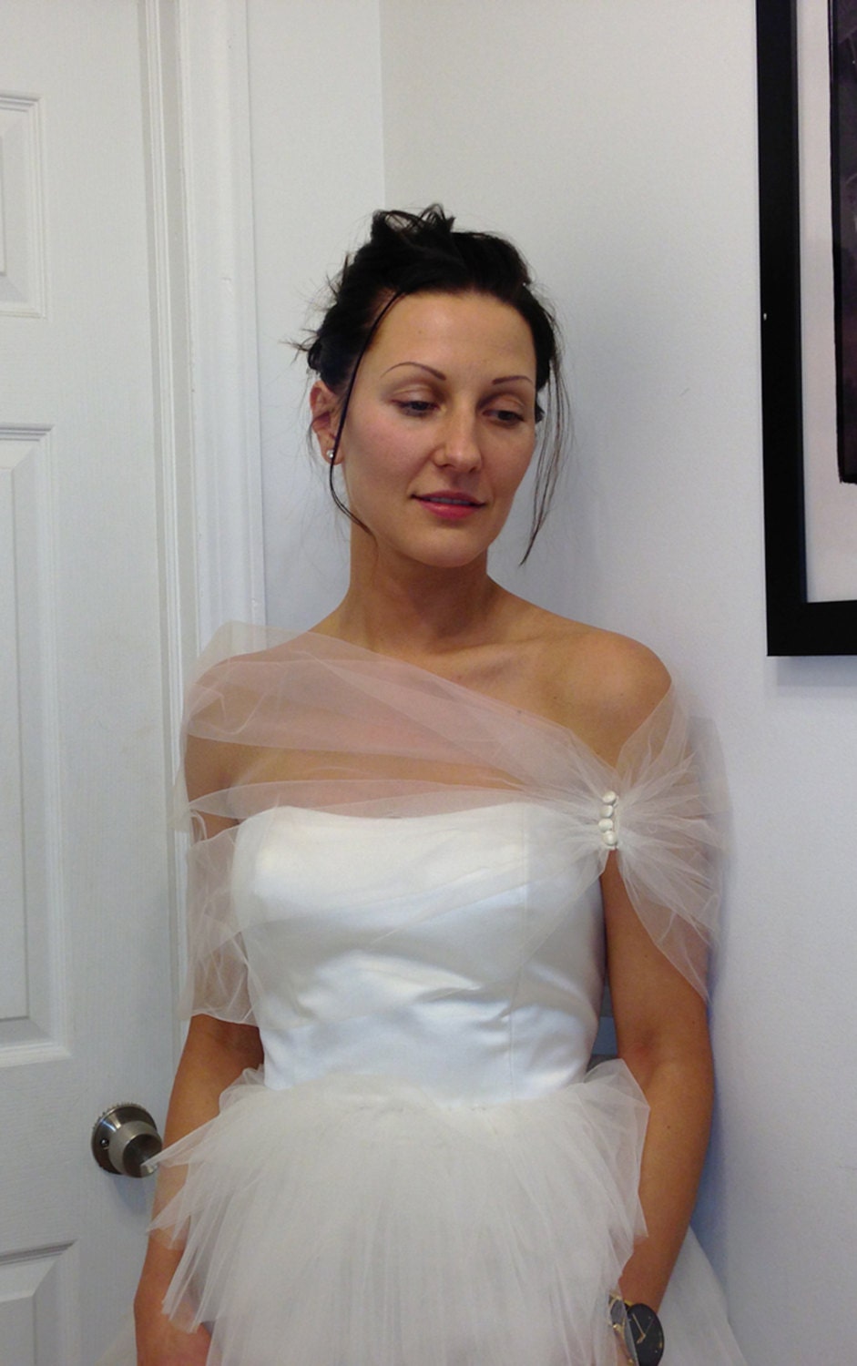Tulle Shrug Shawl Stole Wedding