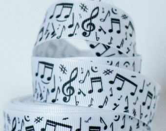 Music note ribbon | Etsy