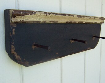 Primitive peg rack | Etsy