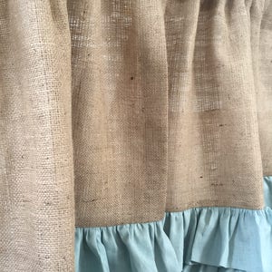 Burlap curtain | Etsy