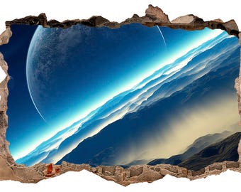 Space wall mural | Etsy