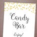 Candy Bar Sign Wedding Candy Buffet Sign Printable Wedding