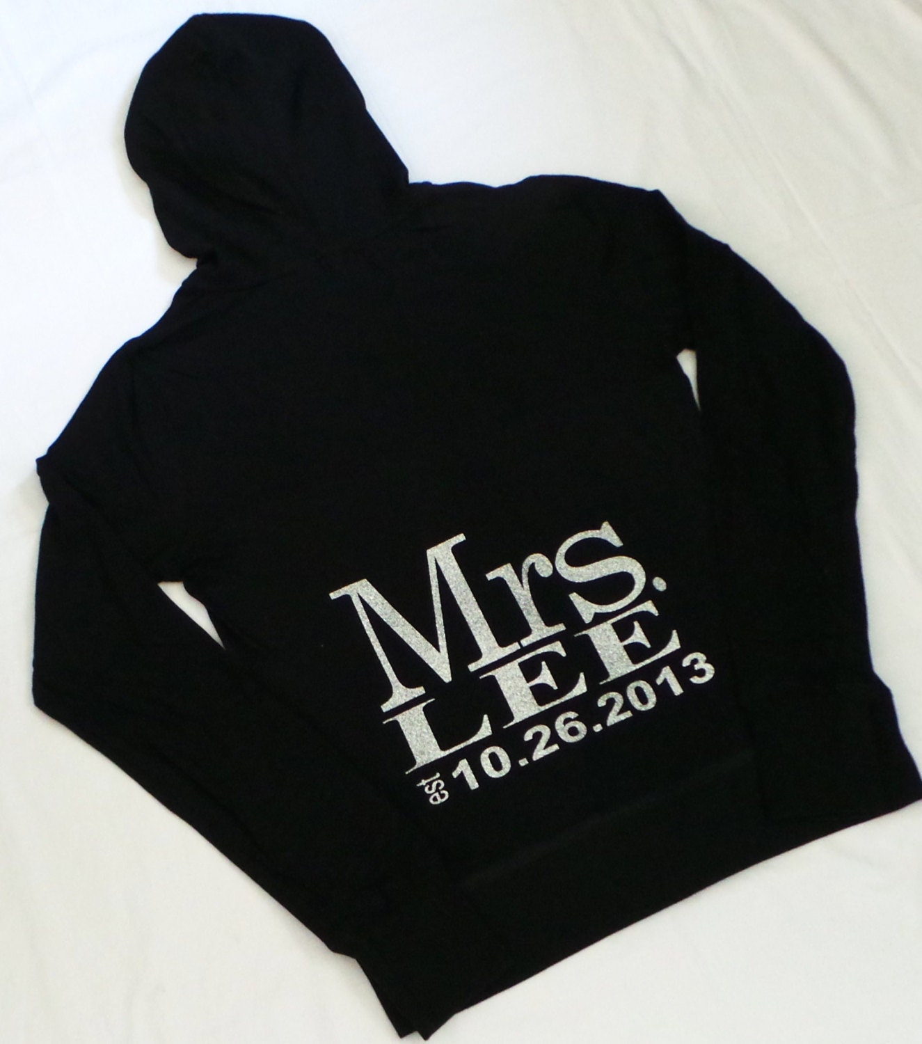Mrs Last Name Hoodies Personalized Date Hoodie Zip Up
