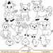 Farm Animals Digital Stamps