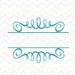 SPLIT MONOGRAM FRAMES Machine Embroidery Design Set of 4