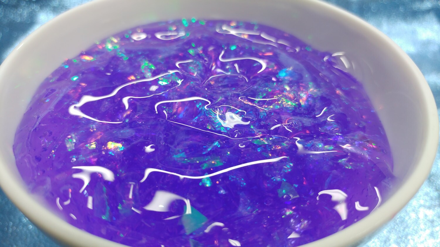 2 oz Crystal Gem Slime Series Amethyst Purple Violet Clear