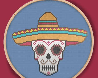 Mexico cross stitch | Etsy