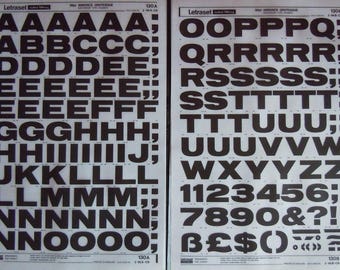 Rub on letters | Etsy