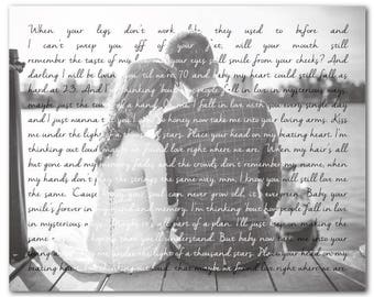 First dance lyrics | Etsy