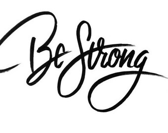 Be strong decal | Etsy