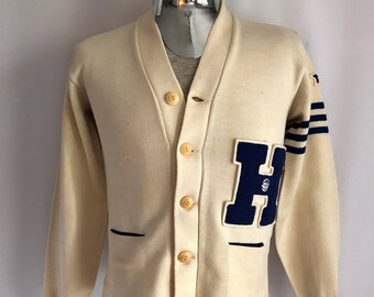 Letterman sweater | Etsy