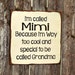 Mimi Gift Wooden Sign Saying I'm Called Mimi