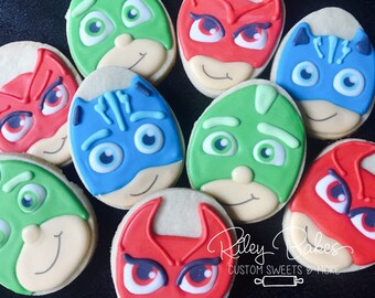 Pj mask cookies | Etsy